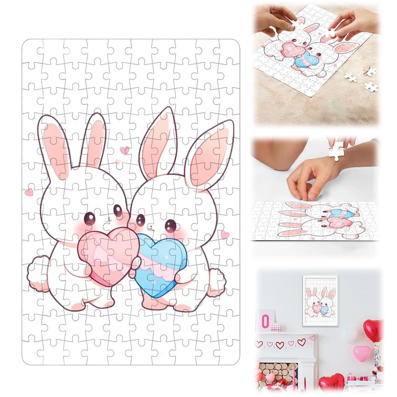 Jigsaw Puzzles New Arrivals! Valentine's Day Jigsaw Puzzle 0.2Cm Thick ...