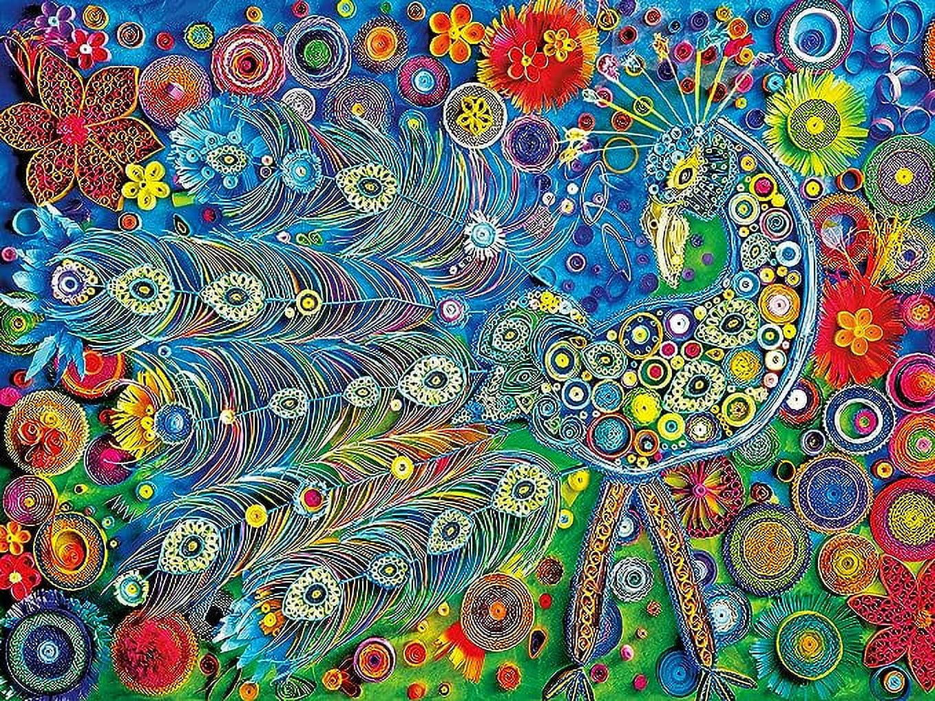 Jigsaw Puzzles Pretty Peacock - 300 Piece Jigsaw Puzzle challenging and ...