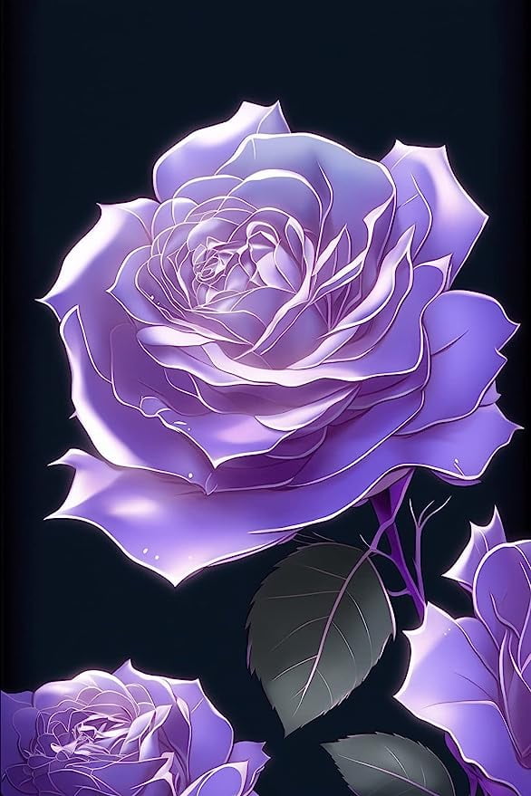 Jigsaw Puzzles Purple Rose 500 Piece Jigsaw Puzzle challenging and ...