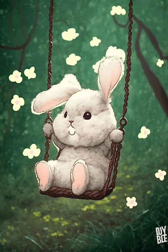 Jigsaw Puzzles Rabbit On Swing 500 Piece Jigsaw Puzzle challenging and ...