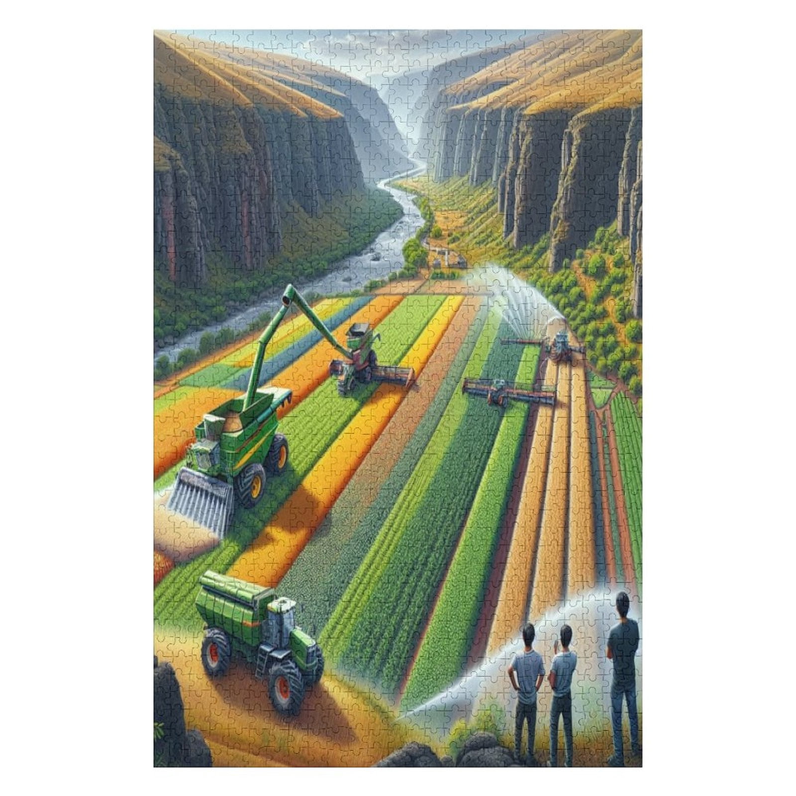 Jigsaw Puzzles River Gorge Wooden 500 Piece Surprise For Family Home ...