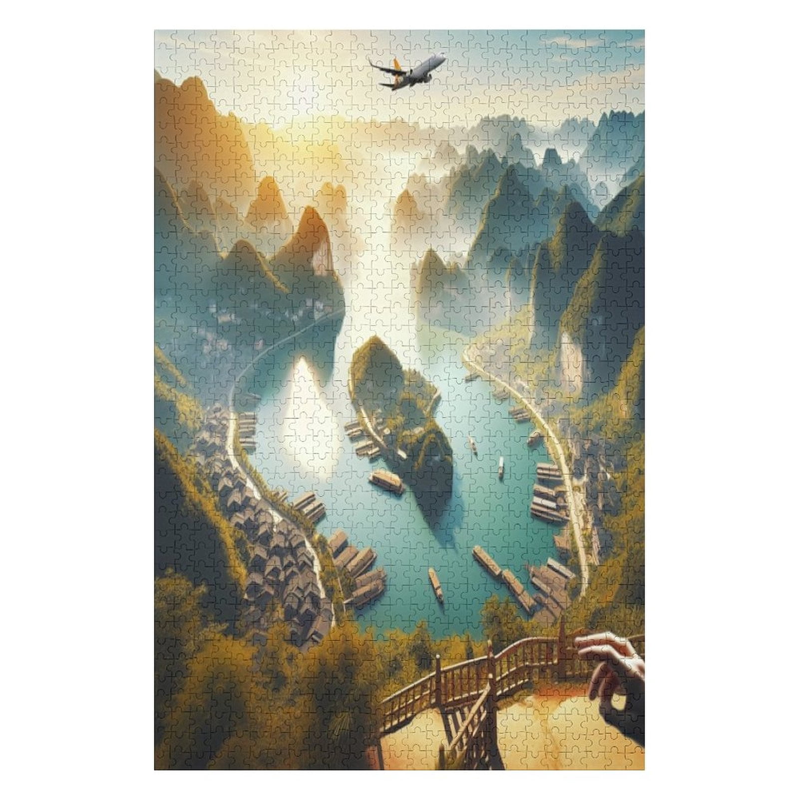 Jigsaw Puzzles Scenic Views Of Beautifully Developed Regions 1000 Piece ...