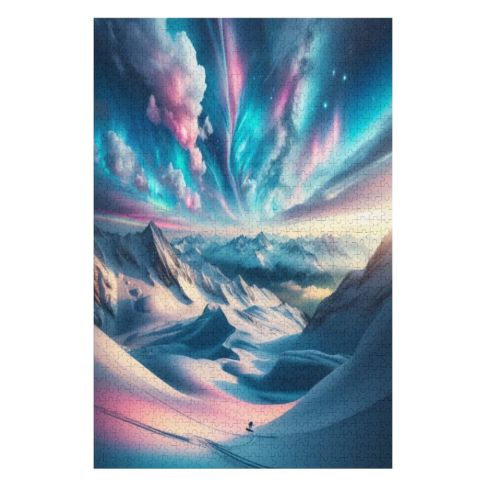 Jigsaw Puzzles Snow Capped Mountains Wooden Jigsaw Puzzles 500 Piece ...