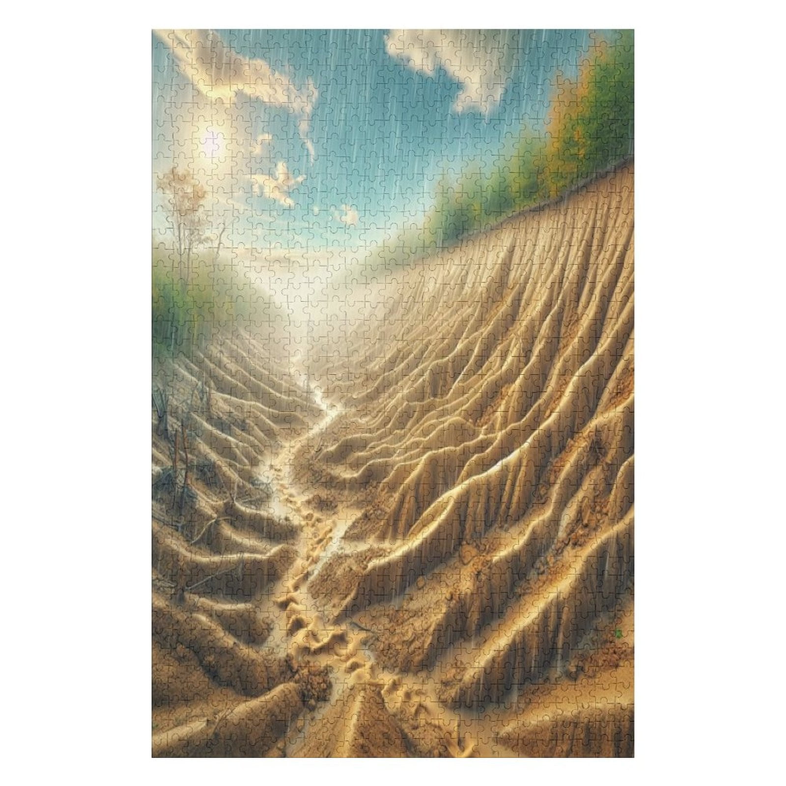Jigsaw Puzzles Soil Erosion In A Simplified Slope Environment Retro ...