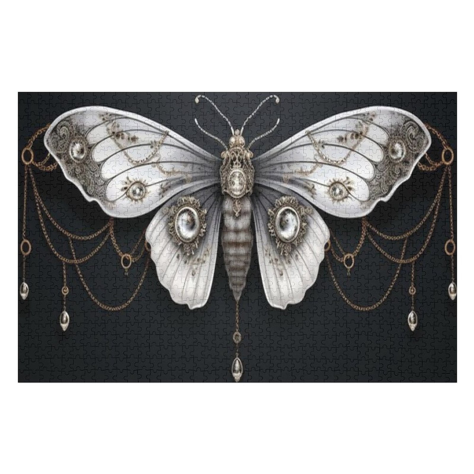 Jigsaw Puzzles- A Steampunk - Inspired Butterfly with Intricate ...