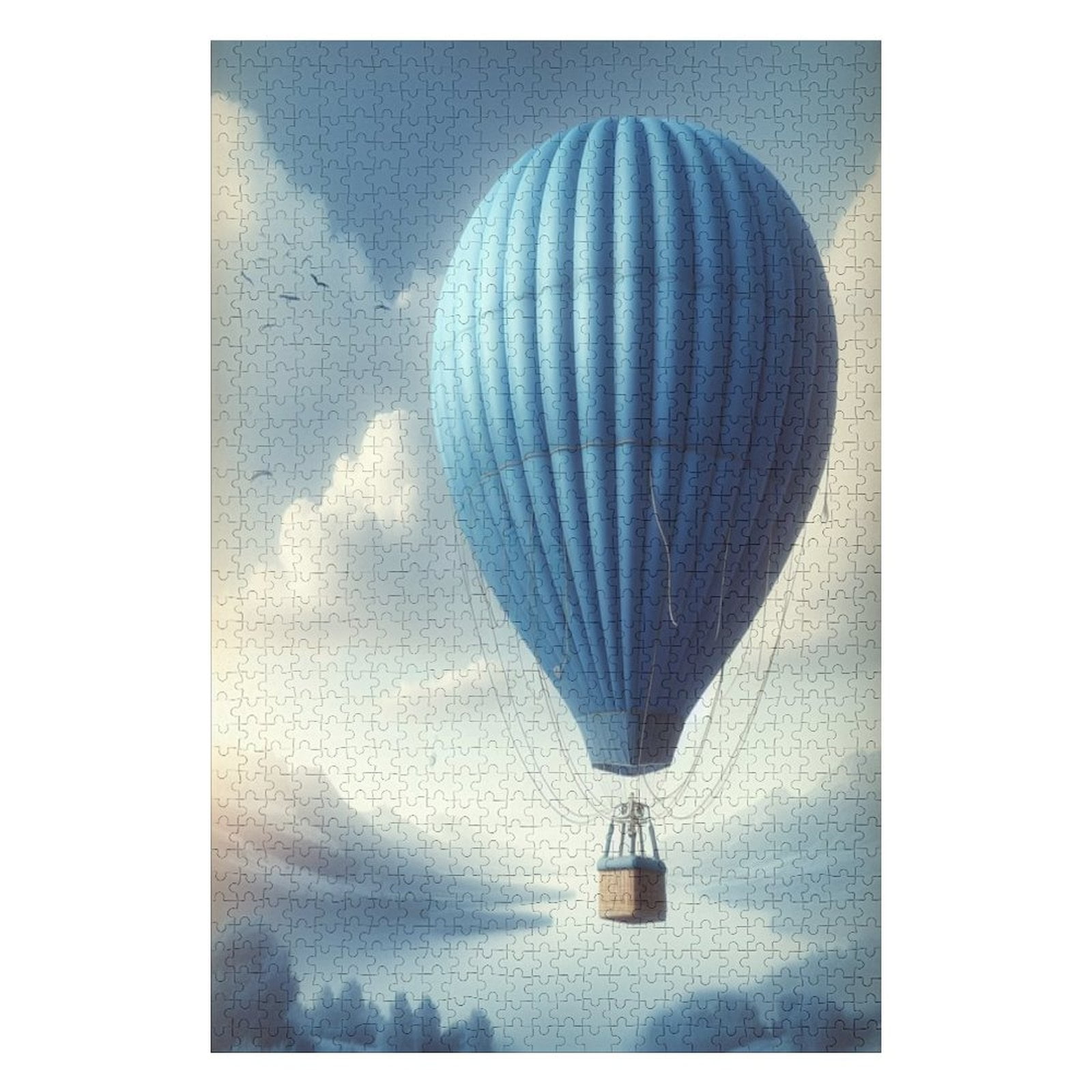 Jigsaw Puzzles Tranquil Blue Hot Air Balloon Jigsaw Puzzles Holiday ...
