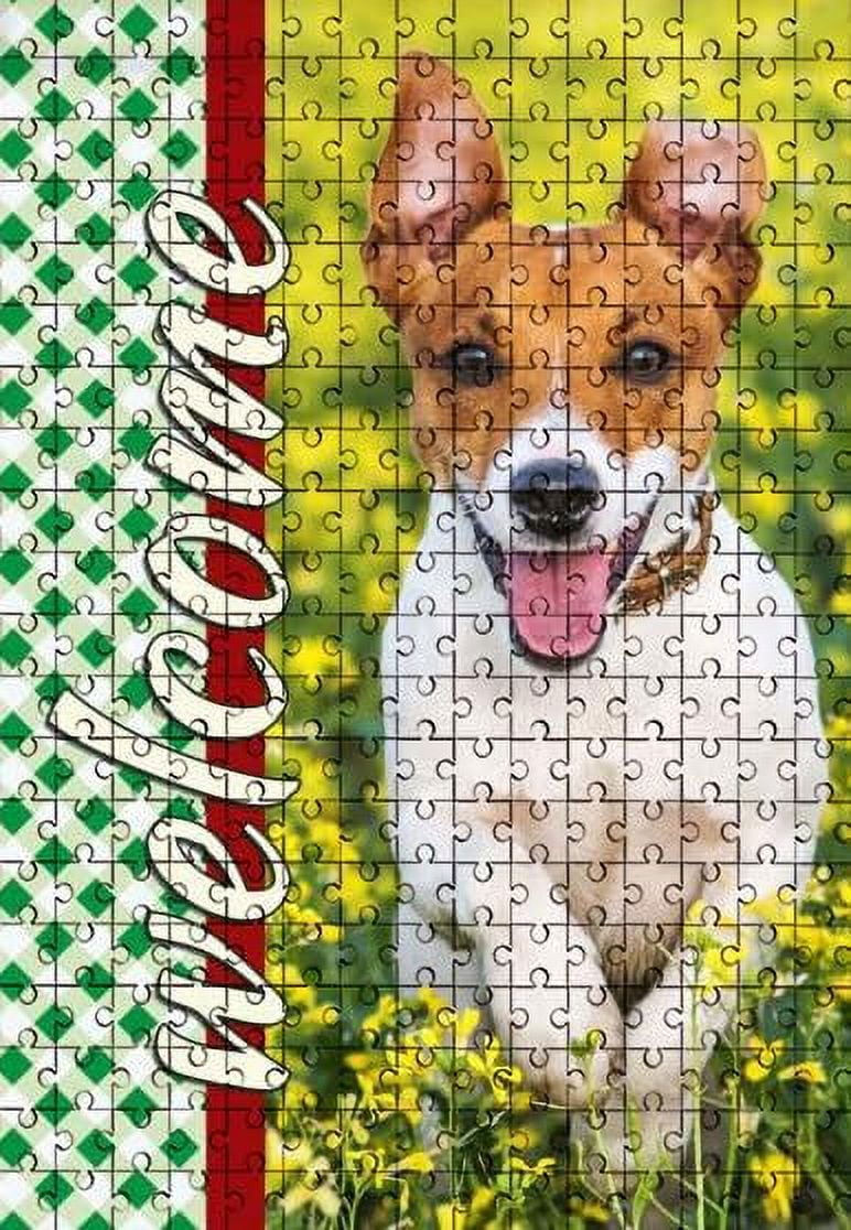 Jigsaw Puzzles for Adults 1000 Pieces Gingham Welcome Wooden Puzzle ...