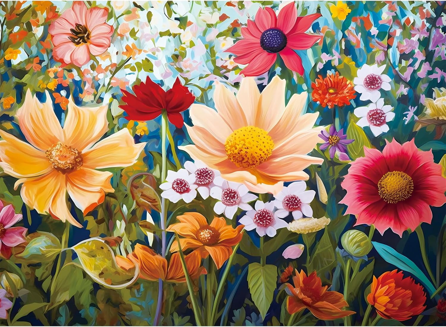 Jigsaw Puzzles for Adults, 300 Pieces Flower Puzzle Recycled Cardboard ...