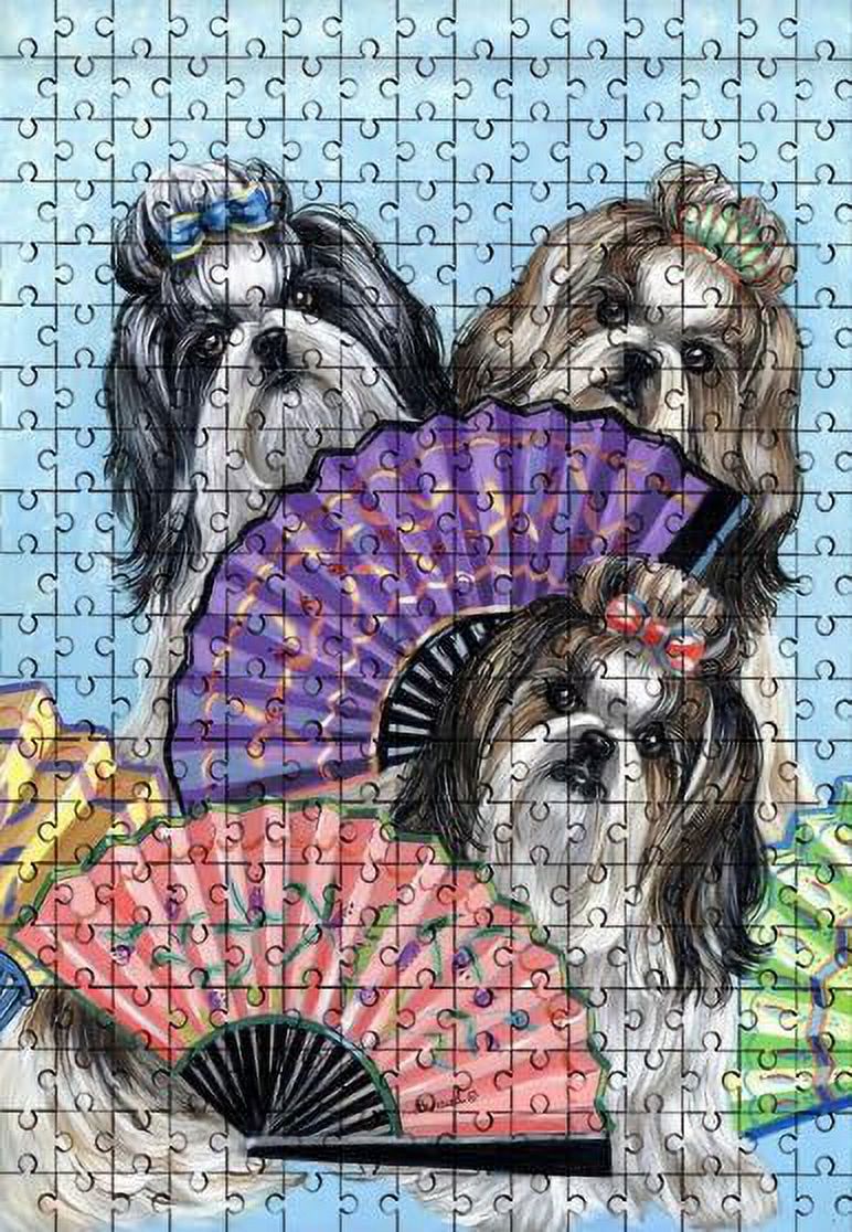 Jigsaw Puzzles for Adults 300 Pieces Shih Tzu Fans Wooden Puzzle ...