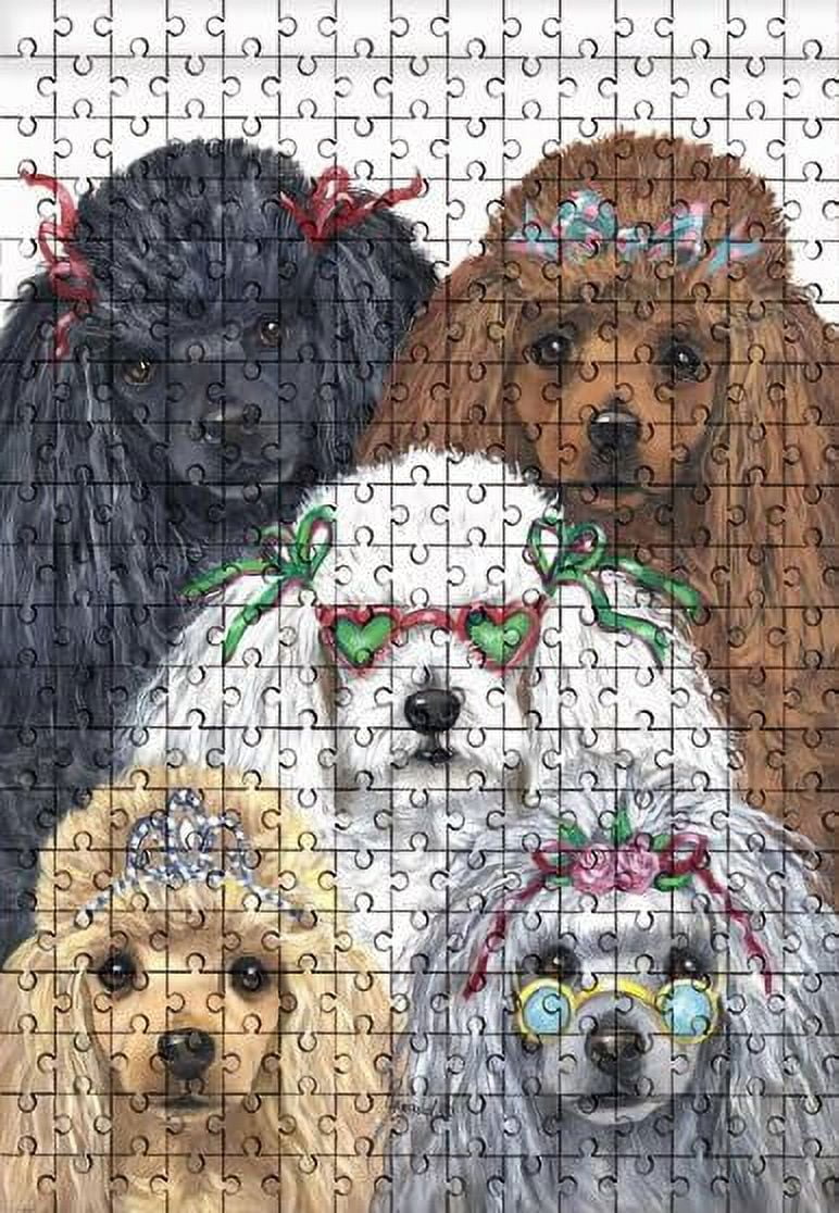 Jigsaw Puzzles for Adults 500 Pieces Poodles Oodles Wooden Puzzle ...