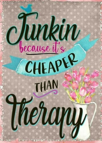 Jigsaw Puzzles for Adults Junkin Cheaper Than Therapy 1000 Pieces ...