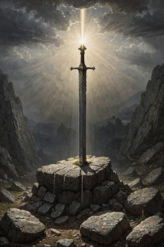 Jigsaw Puzzles for Adults Sword in The Stone 1000 Pieces Wooden Jigsaw ...