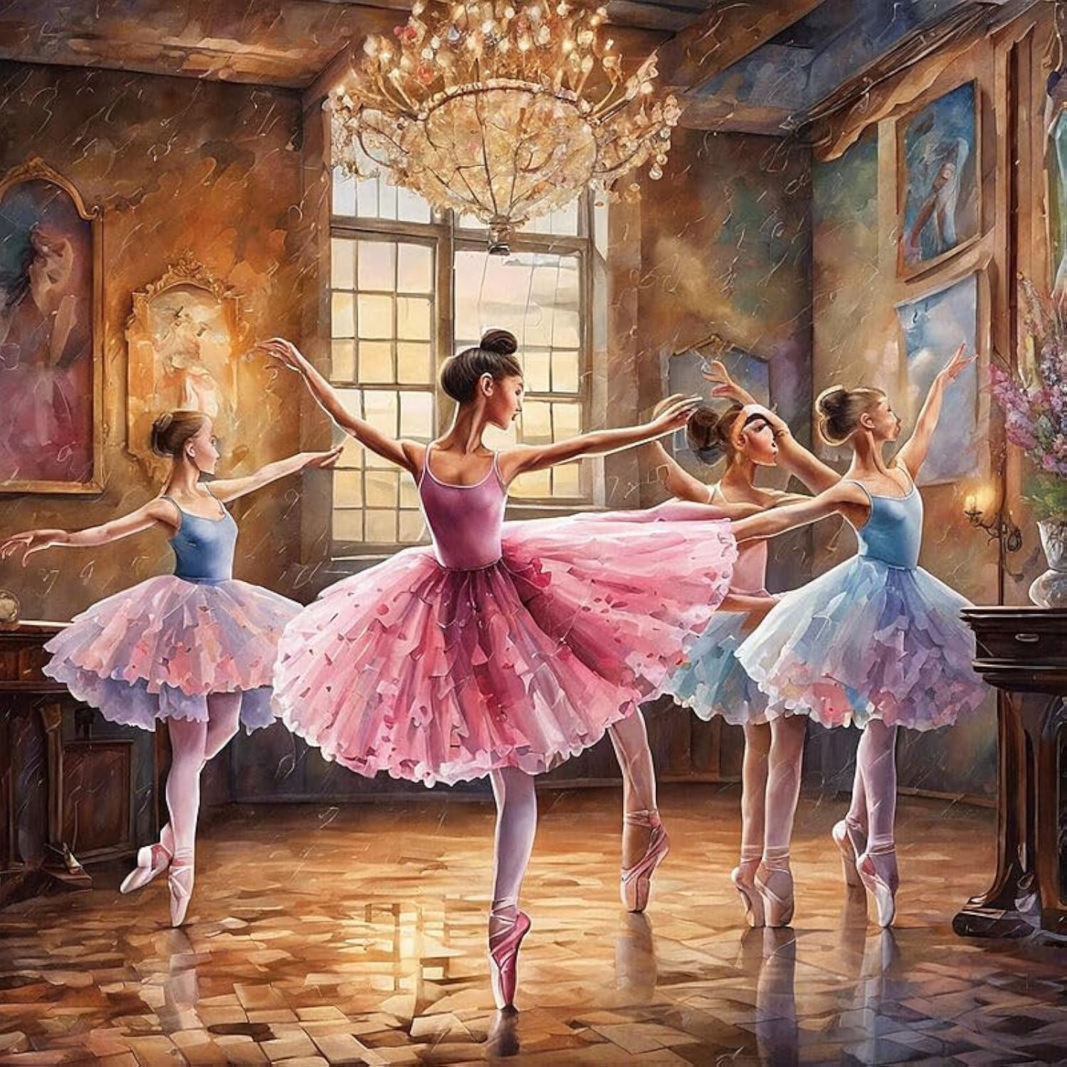 Jigsaw Puzzles500 Pieces for Adults,Fun Girl Ballerina Ballerina ...