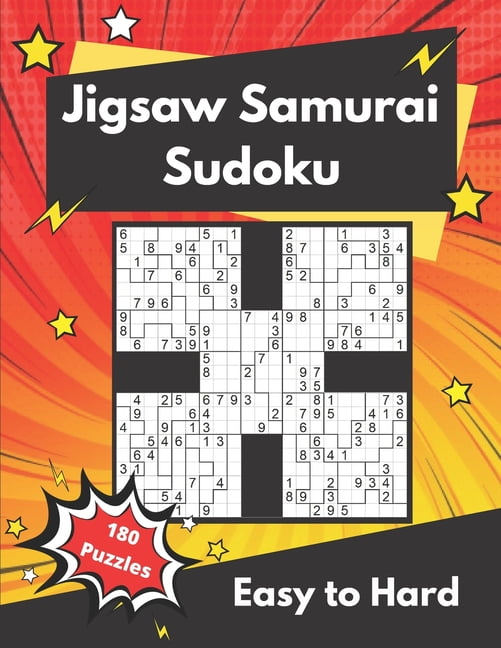 Jigsaw Samurai Sudoku Easy to Hard: irregular multi-Sudoku puzzles for ...