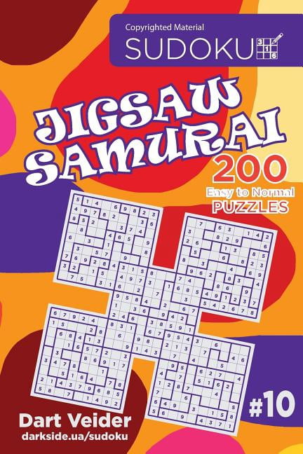Jigsaw Samurai: Sudoku Jigsaw Samurai - 200 Easy to Normal Puzzles 9x9 ...