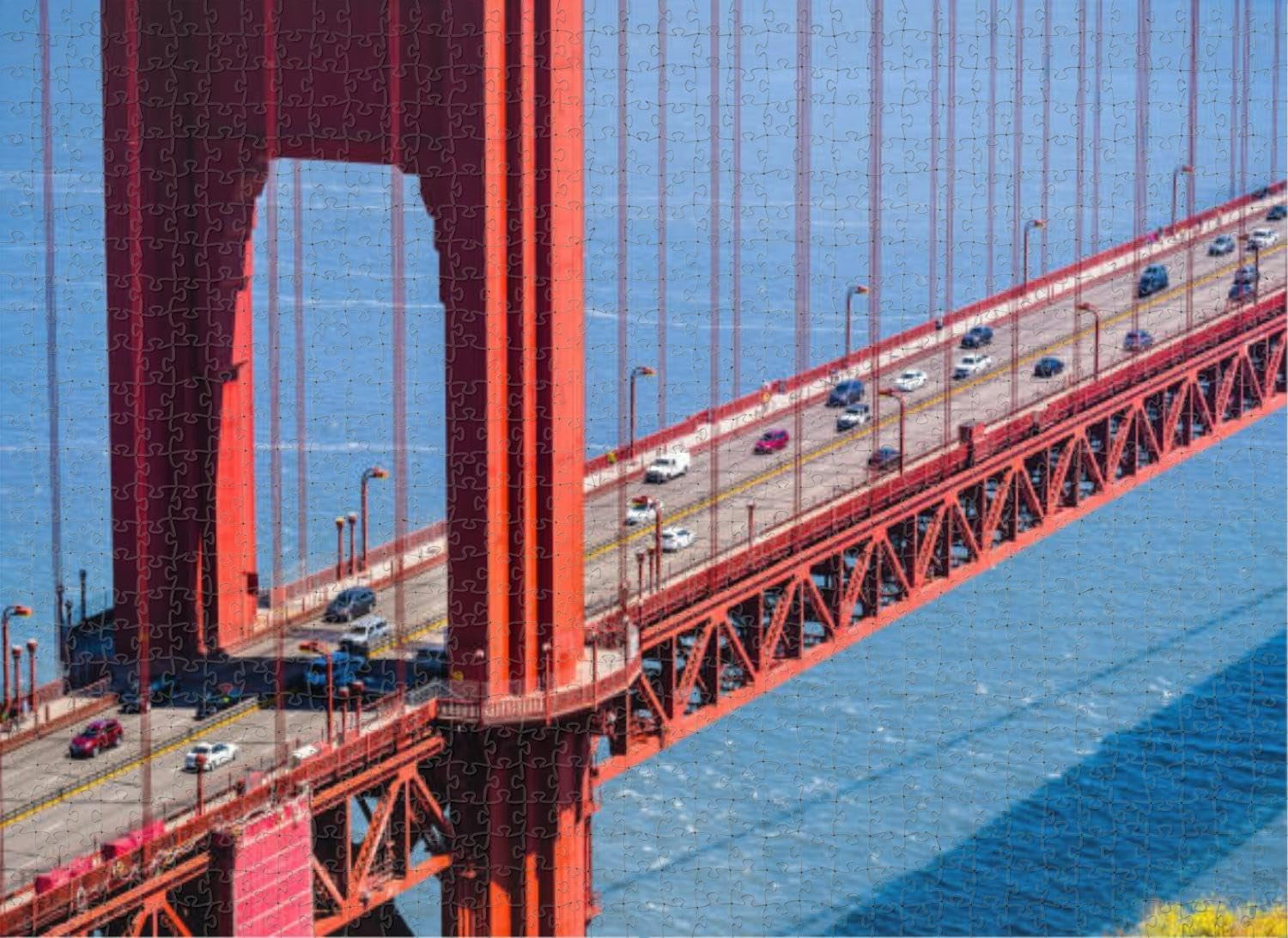 Jigsaw Wooden puzzle 1000 pieces Aerial View Golden Gate Bridge Puzzle ...