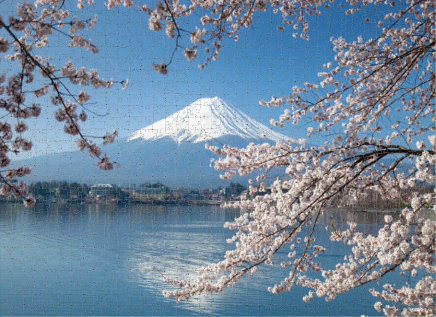 Jigsaw Wooden puzzle 1000 pieces Beautiful Cherry Blossoms Mount Fuji ...