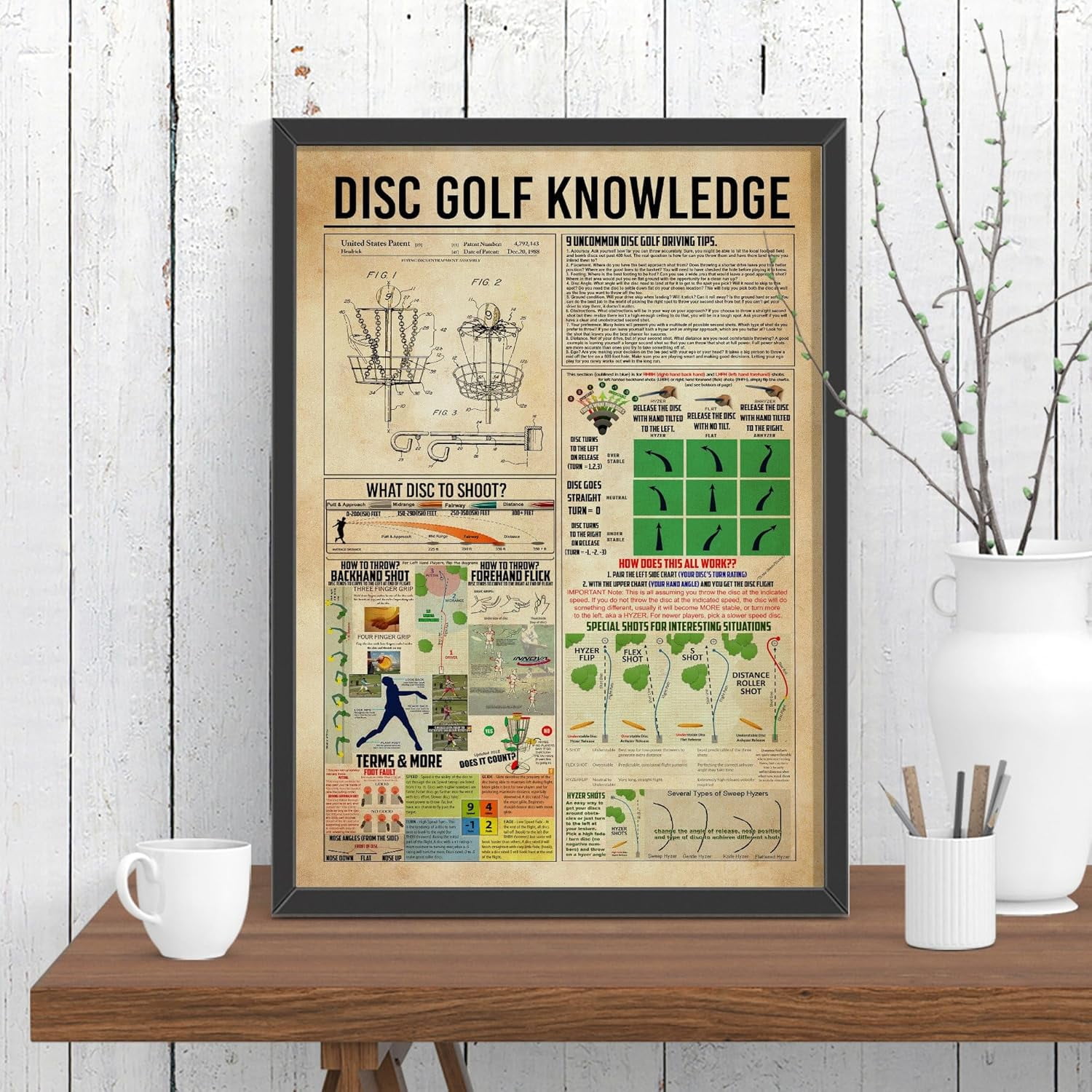 Jigsaw Wooden puzzle 1000 pieces Disc Golf Knowledge for Adults ...