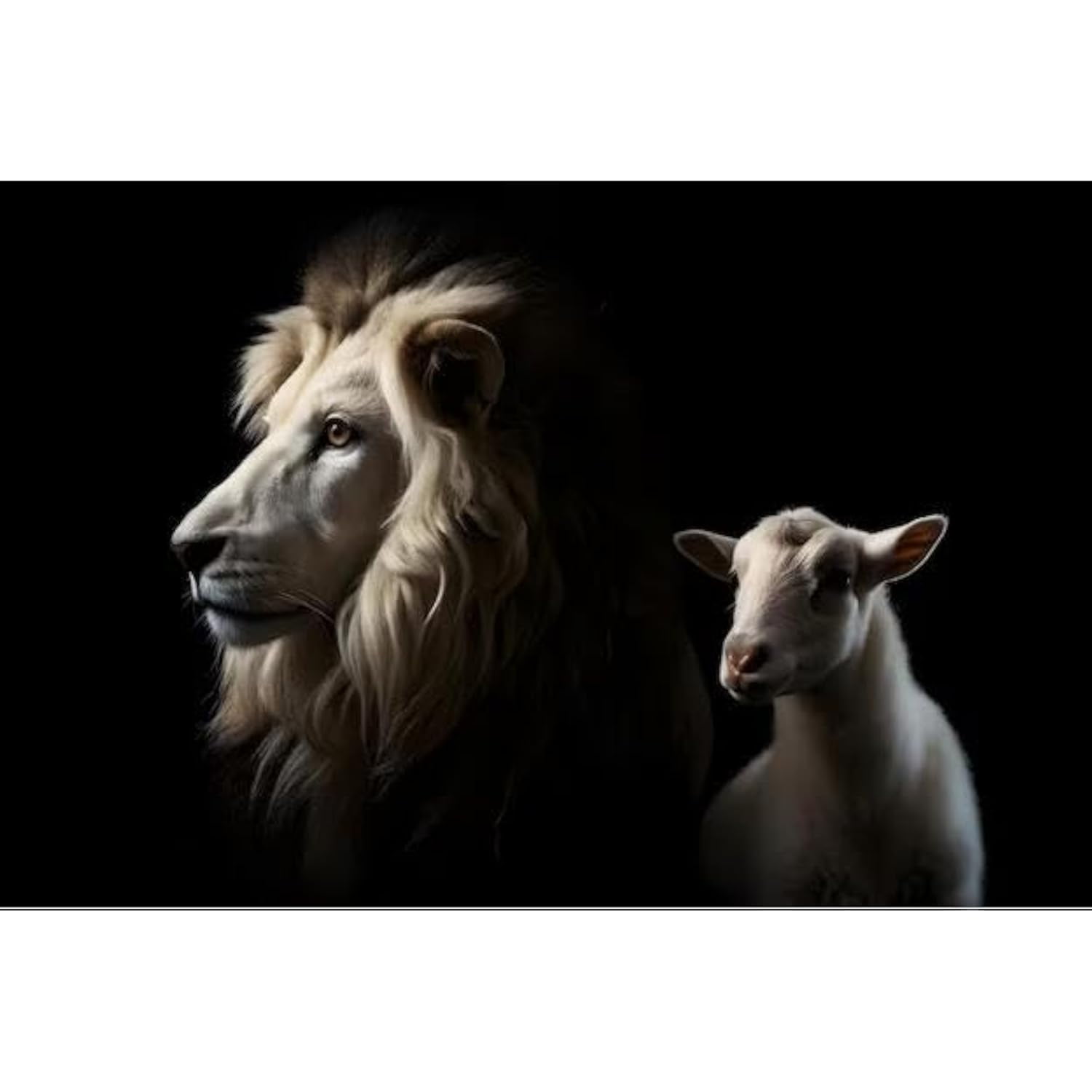 Jigsaw Wooden puzzle 1000 pieces Family Fun Puzzle Lion of Judah Lamb ...