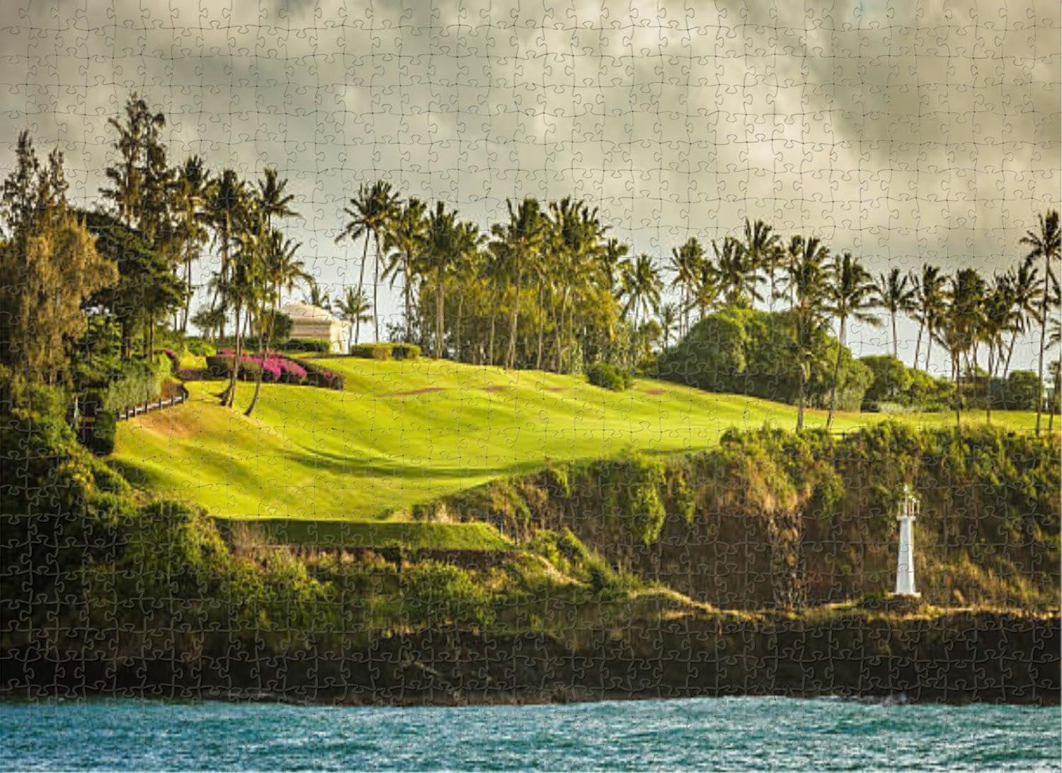 Jigsaw Wooden puzzle 1000 pieces Hawaii Islands Golf Golf Course Kauai ...