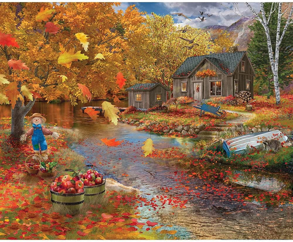 Jigsaw Wooden puzzle 1000 pieces Jigsaw Puzzle for Adults – Autumn ...