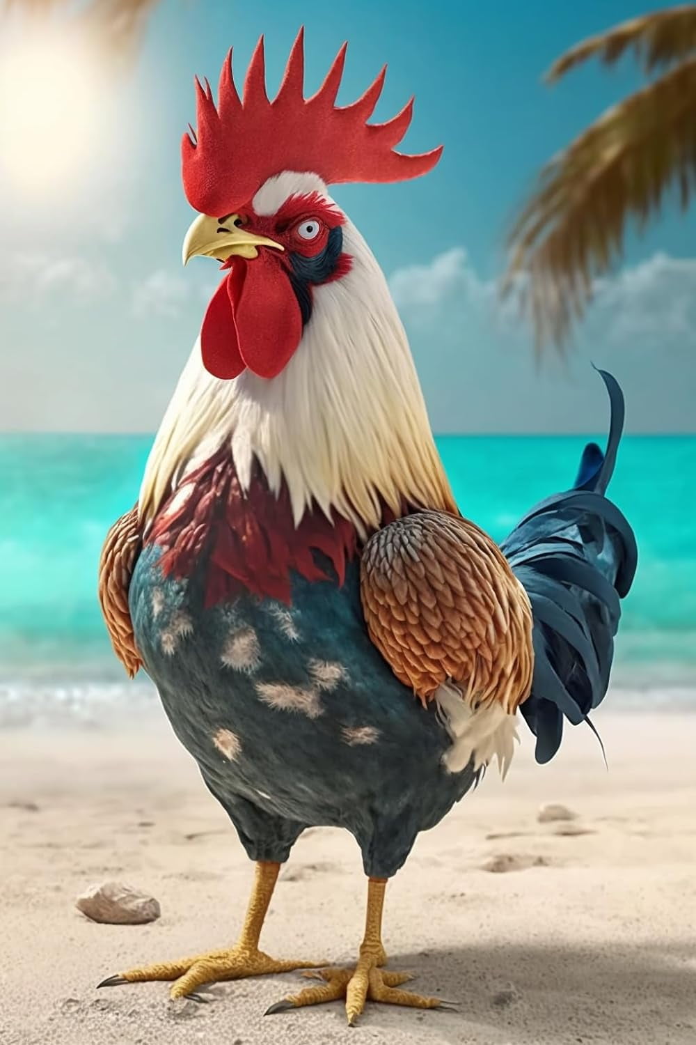 Jigsaw Wooden puzzle 1000 pieces Rooster in The Sun Premium Jigsaw ...