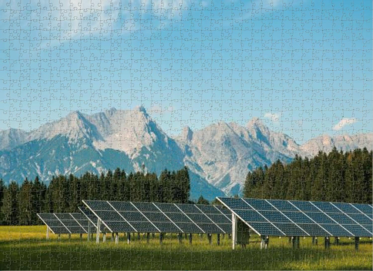 Jigsaw Wooden puzzle 1000 pieces Solar Panels The Field Puzzle for ...