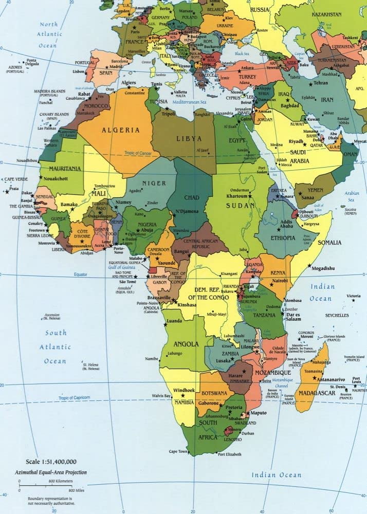 Jigsaw Wooden puzzle 300 pieces 2003 Map of Africa | Adult Jigsaw ...