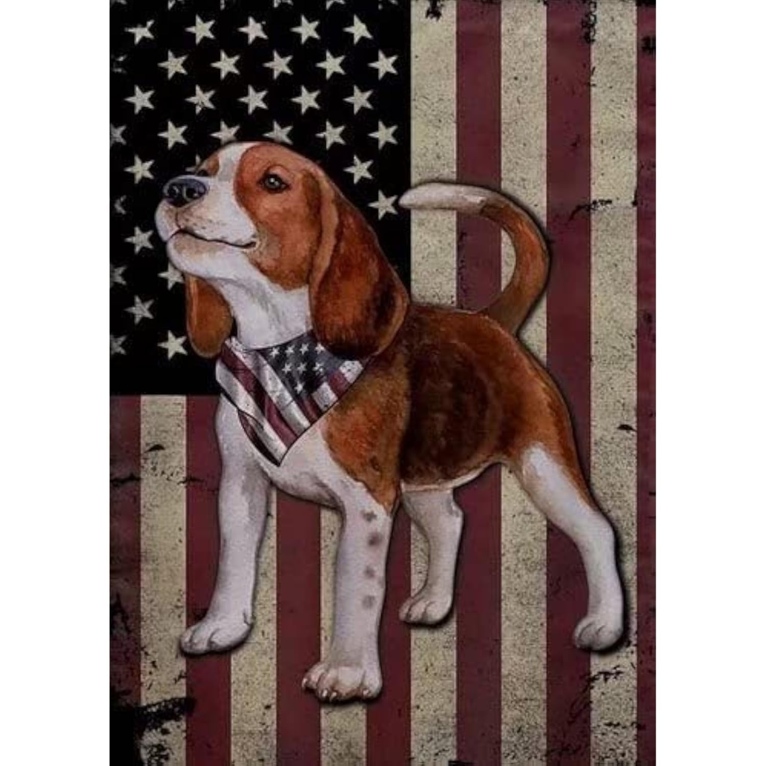 Jigsaw Wooden puzzle 300 pieces Beagle American Flag Wooden Puzzle ...