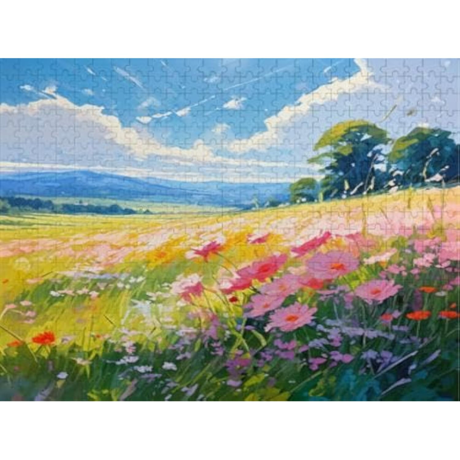 Jigsaw Wooden puzzle 300 pieces Field Flowers Puzzles Puzzle for Adults ...