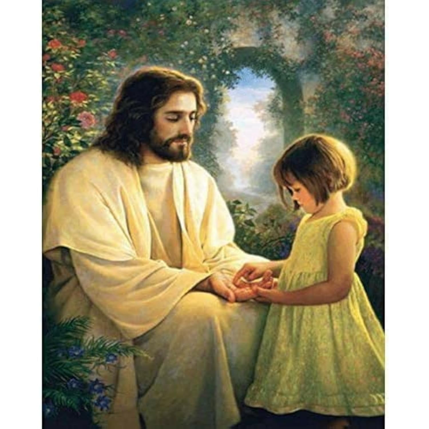 Jigsaw Wooden puzzle 300 pieces Jesus Christ Christian Girl -Wooden ...