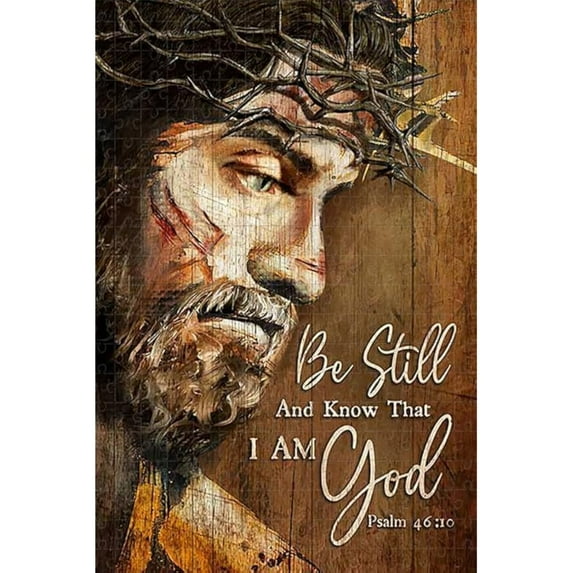 Jigsaw Wooden puzzle 300 pieces Jesus Christian Puzzles Bible Verse Be ...