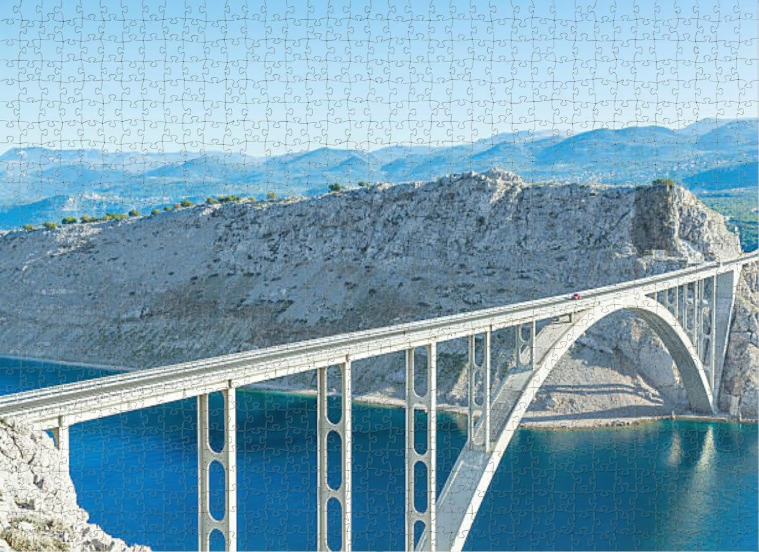 Jigsaw Wooden puzzle 300 pieces Large Modern Concrete Arch Bridge ...