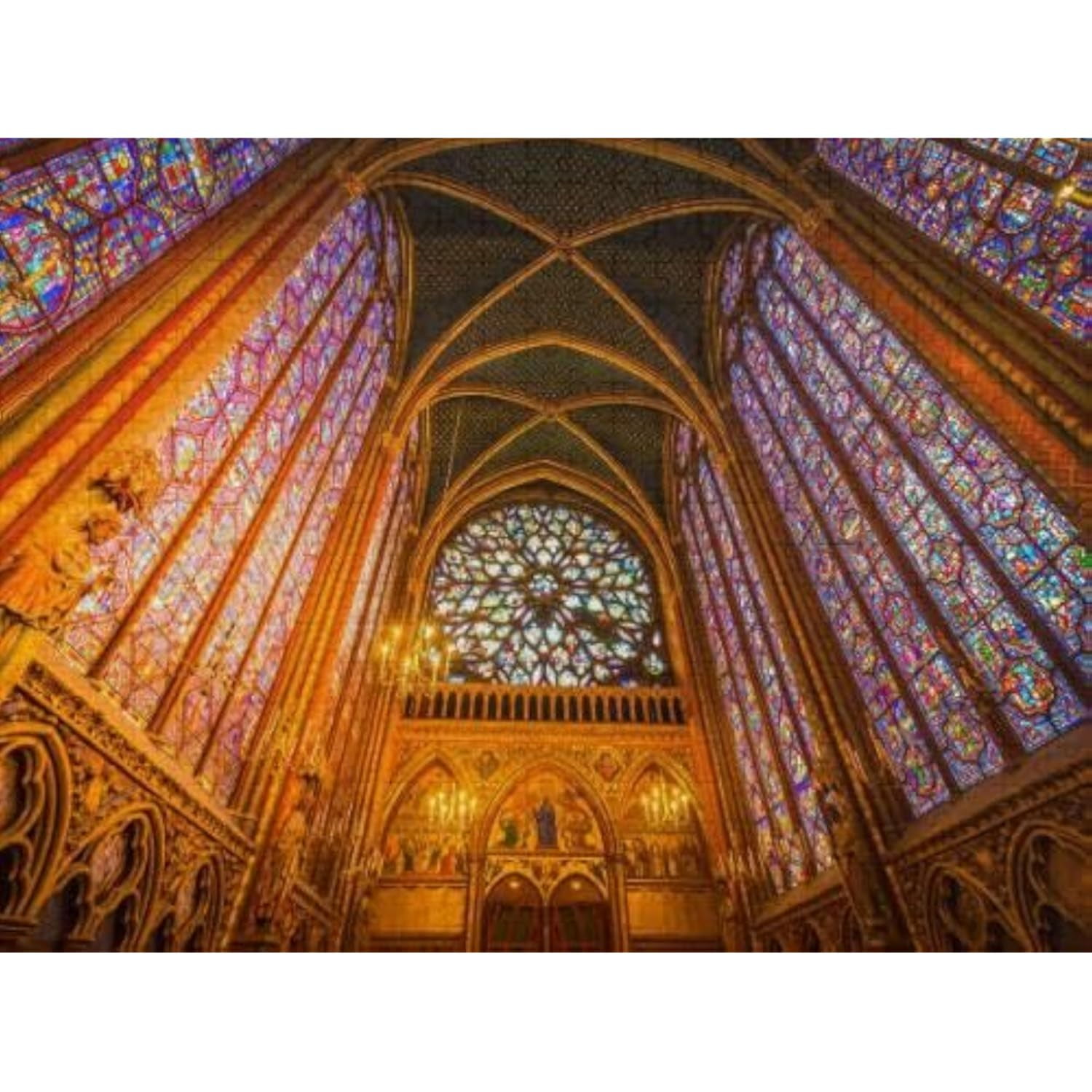 Jigsaw Wooden puzzle 300 pieces Stained Glass Windows Saint Puzzle for ...