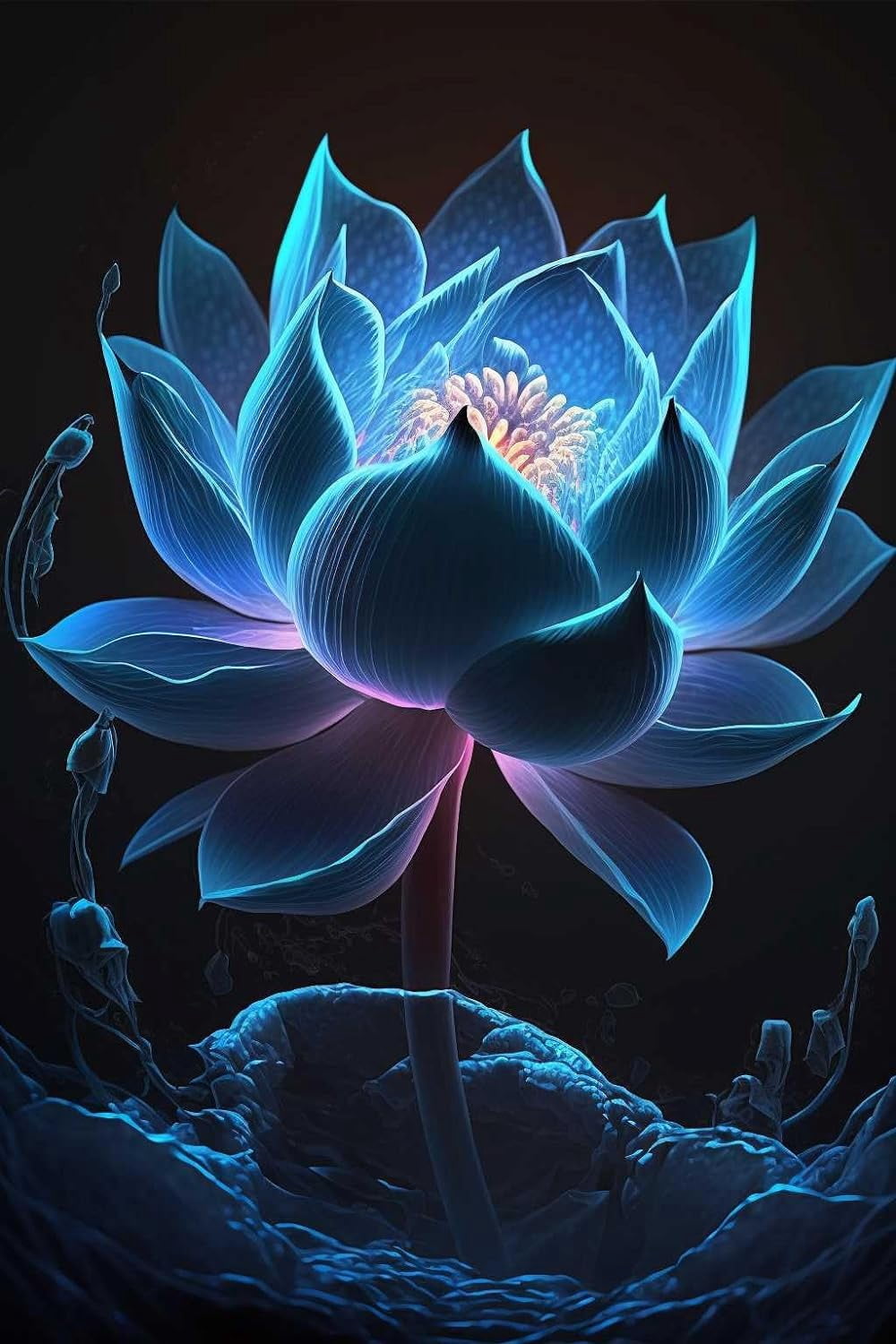 Jigsaw Wooden puzzle 300 pieces Wooden Puzzles,Blue Lotus Puzzle Plant ...