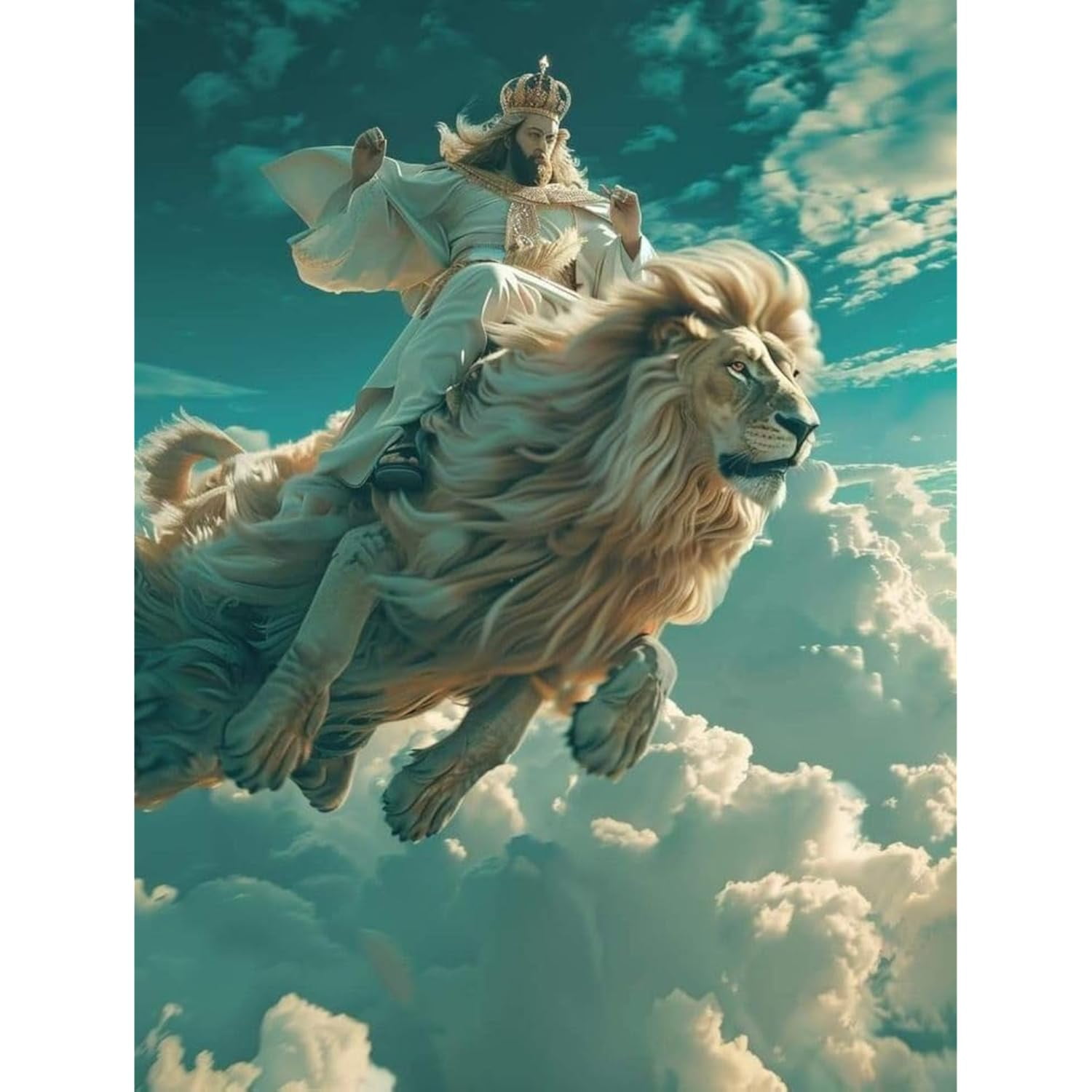 Jigsaw Wooden puzzle 500 pieces Adult Wooden Puzzle Puzzle Jesus Lion ...