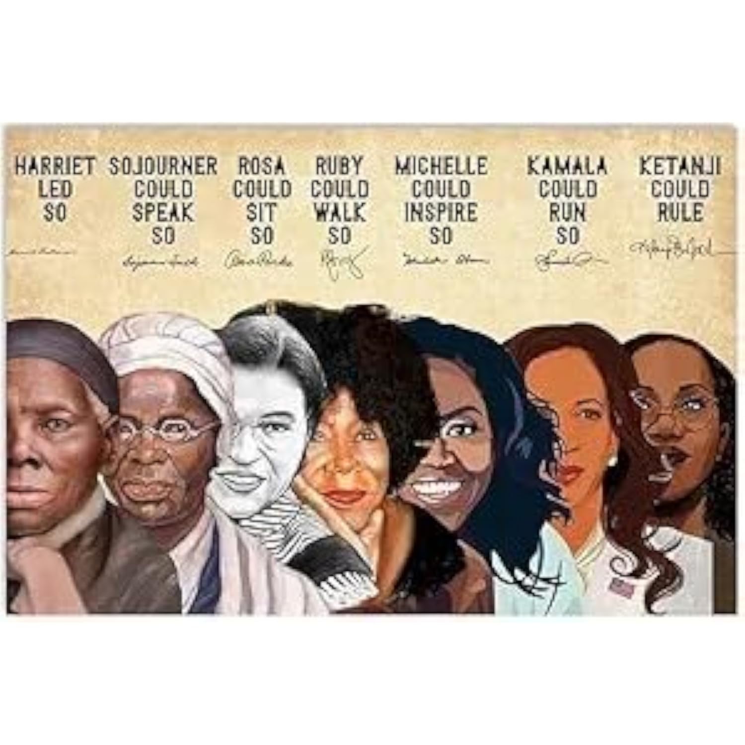 Jigsaw Wooden puzzle 500 pieces Iconic Black Women in History - Wooden Puzzle Teen Intellectual ...