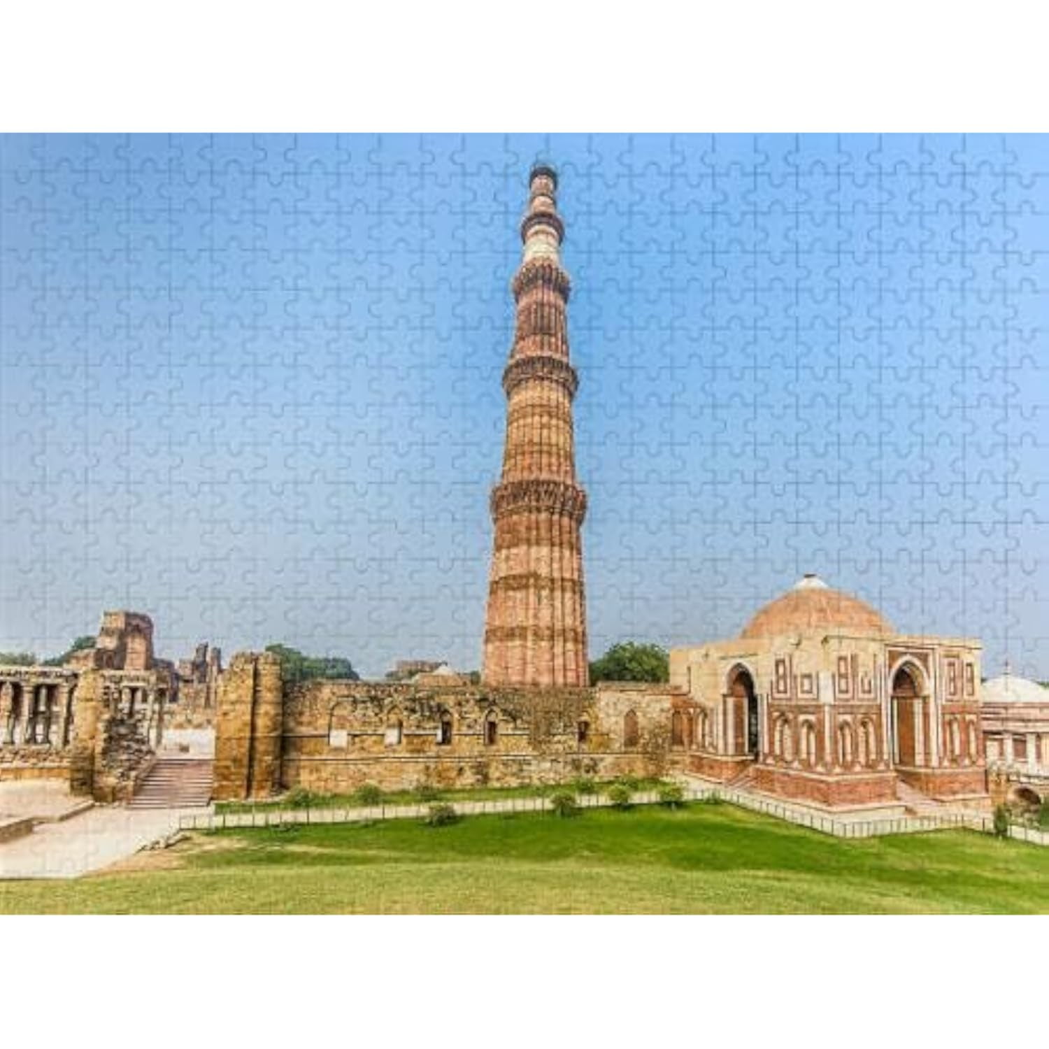 Jigsaw Wooden puzzle 500 pieces Qutub Minar Delhi India Puzzle for ...
