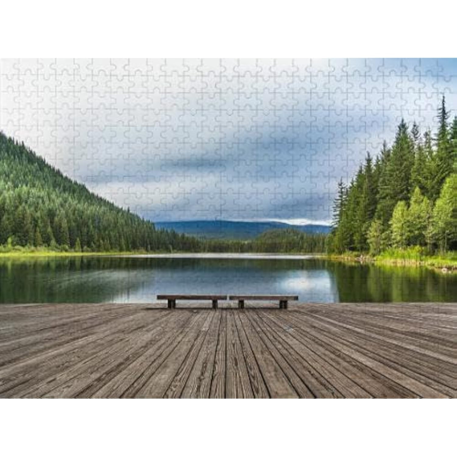 Jigsaw Wooden puzzle 500 pieces Sunrise Over at Lake Puzzles Puzzle for ...