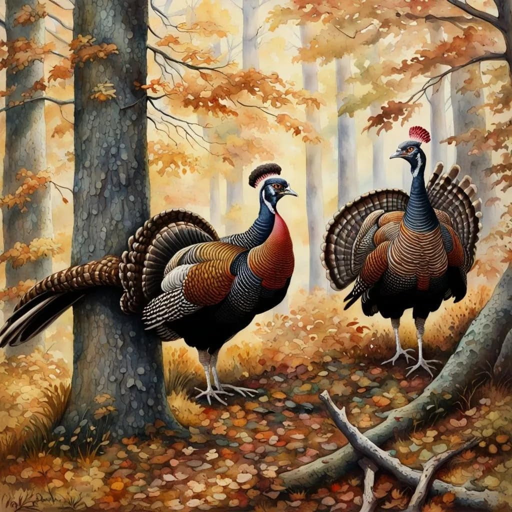 Jigsaw Wooden puzzle 500 pieces Wild Turkey Nature Scene Puzzle for ...