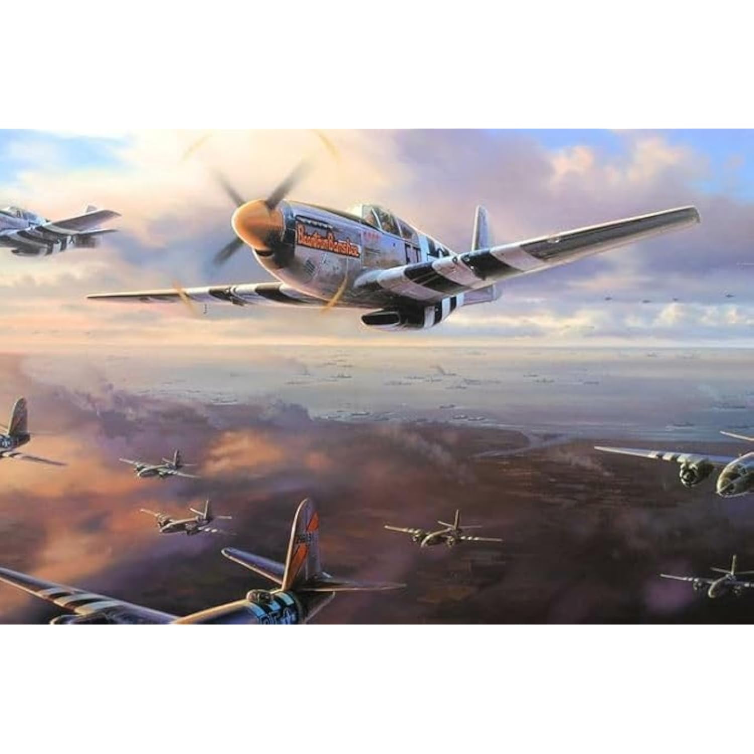 Jigsaw Wooden puzzle 500 pieces World War II Aircraft Tank Jigsaw ...