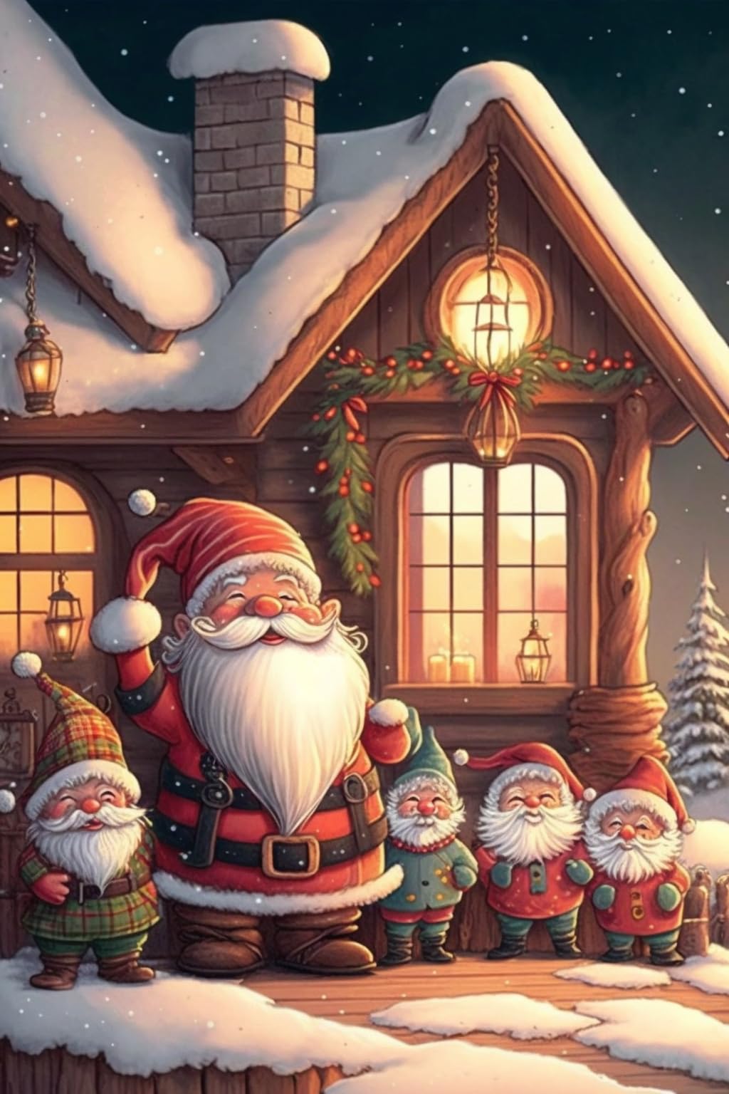 Jigsaw Woodiness Puzzles for Adults 300 Piece- Santa Claus and His ...