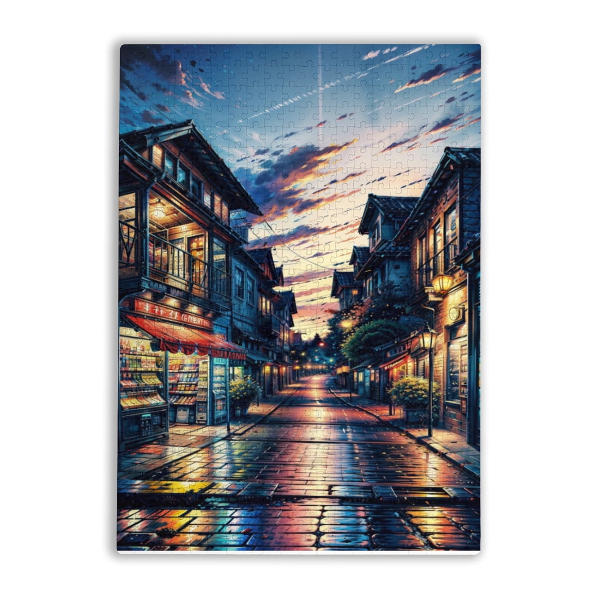 Jigsaw puzzle 300 pieces Buildings and lights Stress relief educational ...