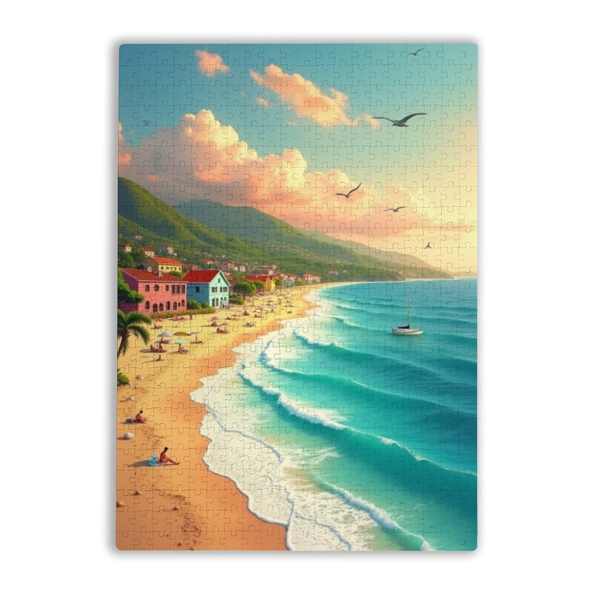 Jigsaw puzzle Seashore coast seen from the sea Jigsaw puzzles for ...