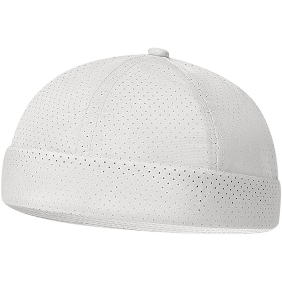 Jiibva Brimless Hat Breathable Skull Cap Mesh Beanie Hat Casual Unisex ...