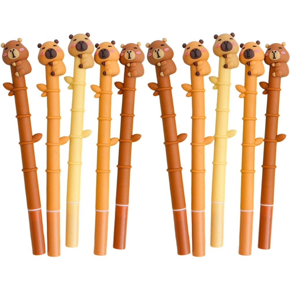 Jiibva Capybara Gel Pens, 10PCS Creative Cute Design Capybara Ballpoint ...