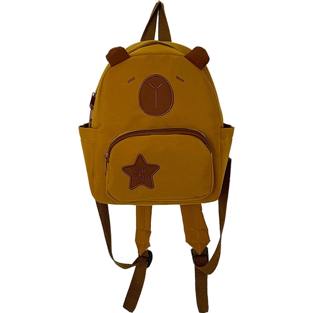 Jiibva Cute Capybara Backpack Plush Capybara Backpacks Bookbag Cartoon ...