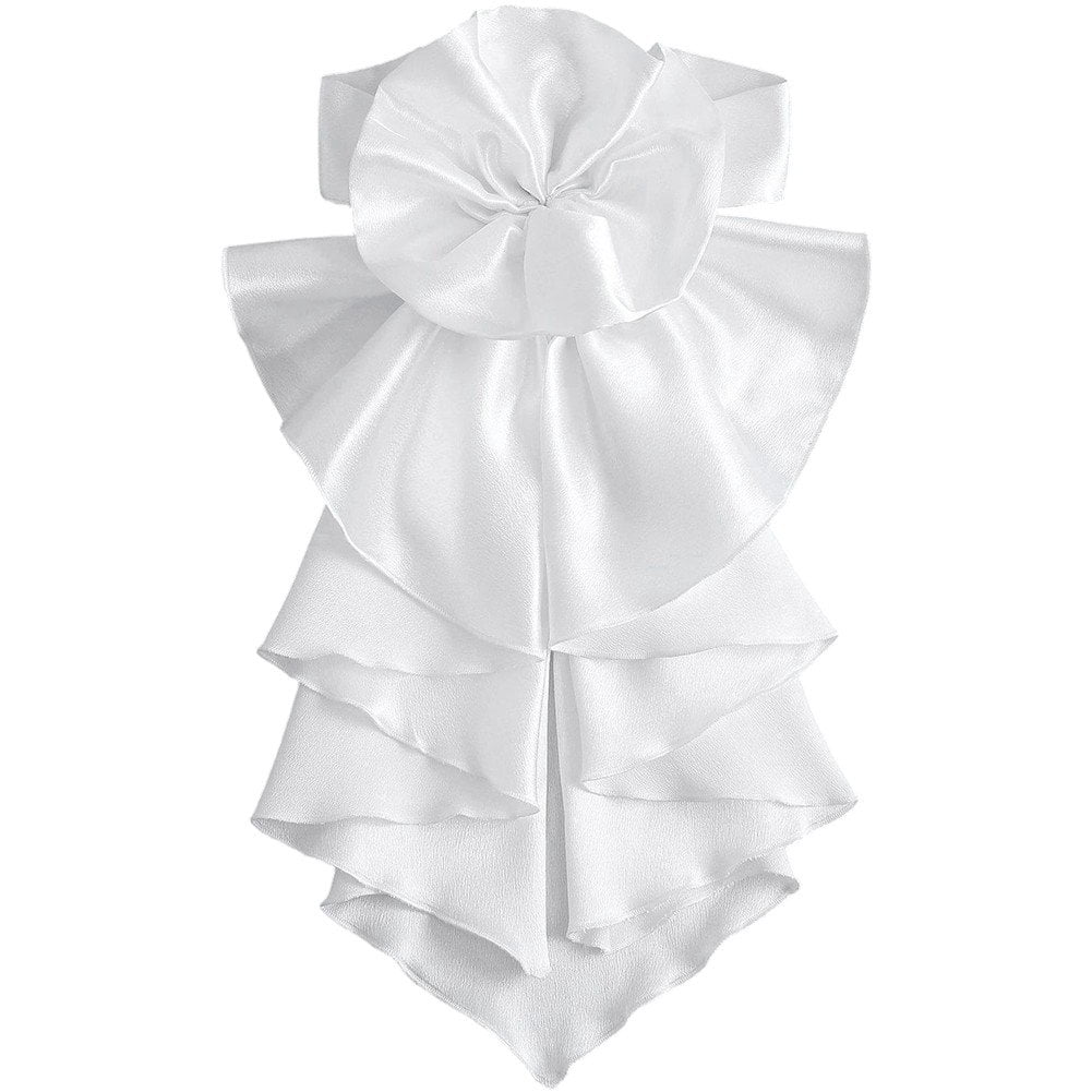 Jiibva Elegant Drape Collar Jabot False Collar Costume Neck Decorative ...