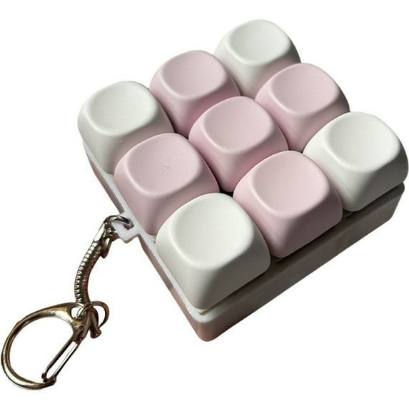 Jiibva Keyboard Fidget Keychain Keys Button Keycap Finger Keyboard Cap ...