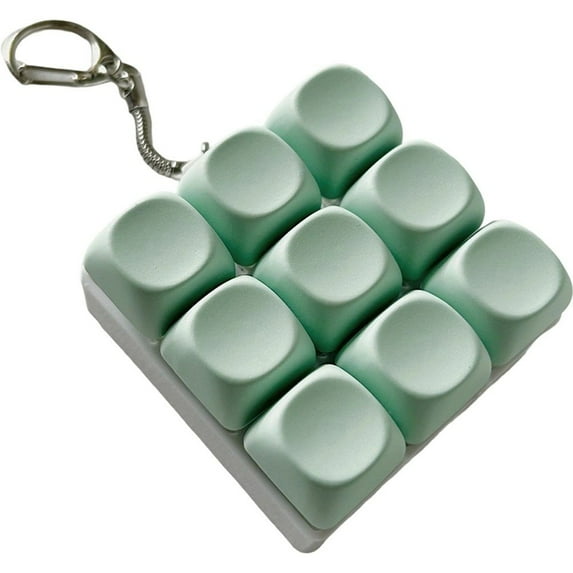 Jiibva Keyboard Fidget Toy, 9 Keys Fidget Keyboard Keychain, Portable ...
